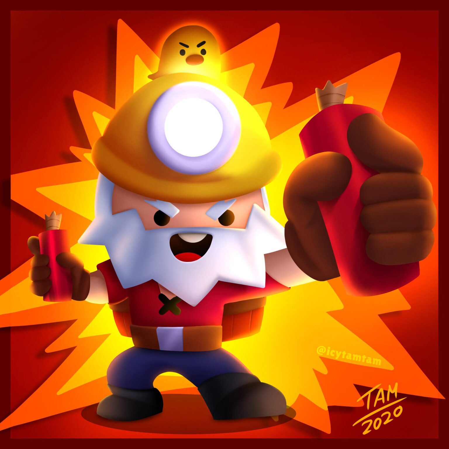 Dynamike Brawl Stars - Estadísticas, Skins, Fanart 💣
